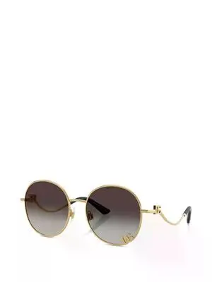 Dolce & Gabbana Logo Round-frame Sunglasses