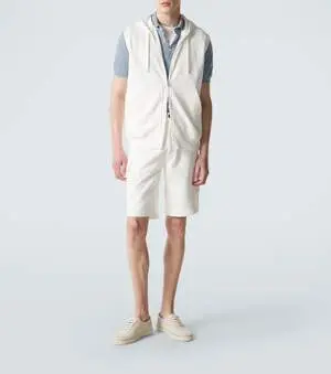 Brunello Cucinelli Cotton-blend Cargo Shorts - White