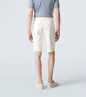Brunello Cucinelli Cotton-blend Cargo Shorts - White
