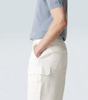 Brunello Cucinelli Cotton-blend Cargo Shorts - White