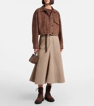 Brunello Cucinelli Cashmere And Silk-blend Lamé Sweater - Brown