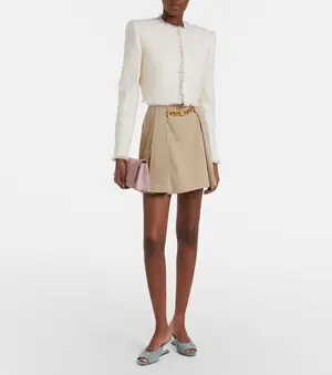 Balmain Cropped Tweed Jacket