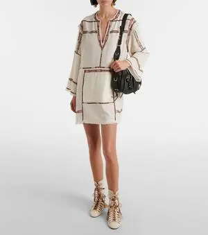 Isabel Marant Étoile Freya Silk Mini Dress - White