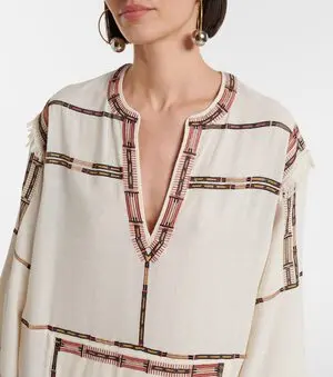 Isabel Marant Étoile Freya Silk Mini Dress - White
