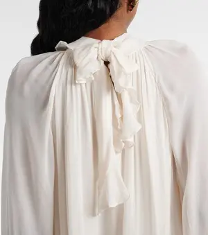 Poupette St Barth Dina Ruffled Chiffon Minidress