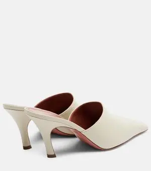 Amina Muaddi Jamie Leather Mules