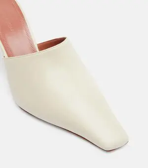 Amina Muaddi Jamie Leather Mules