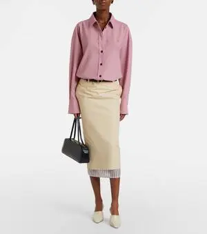 Amina Muaddi Jamie Leather Mules