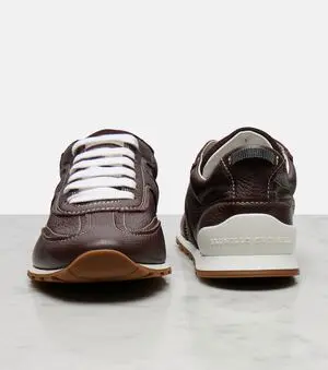 Brunello Cucinelli Monili Leather Sneakers