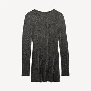Balenciaga Shiny Technical Knit Mini Dress