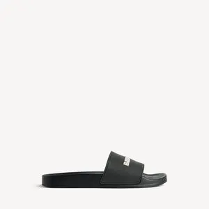 Balenciaga Pool Slide Sandal - Black