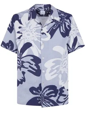 Paul Smith Short Sleeves Casual Fit Shirt - Blue