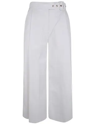 TWINSET Wide Leg Belted Trousers