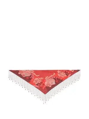 Etro Printed And Embroide Bandana - Red