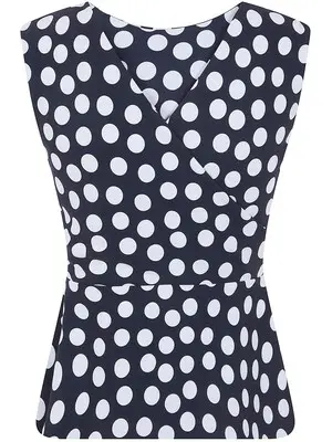 Chiara Boni La Petite Robe Oliwia Print Slim Jersey Top