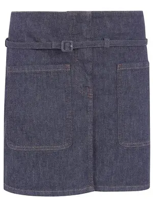 COURREGES Two Pockets Denim Skirt
