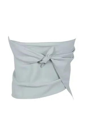 Alberta Ferretti Twisted Neck Top - Green