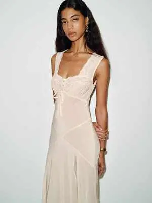 REFORMATION Saphira Lace Maxi Dress - Ivory