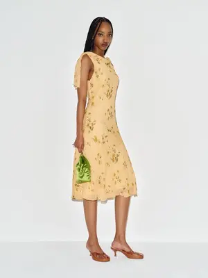 REFORMATION Oleta Midi Dress - Yellow