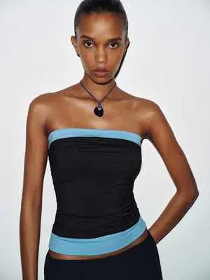 REFORMATION Evie Knit Top - Black