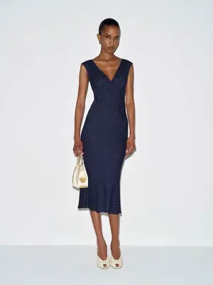 REFORMATION Clementina Dress Blue