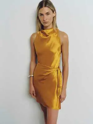 REFORMATION Stelliana Silk Dress