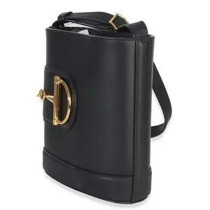 Gucci Smooth Calfskin Hasler Horsebit Bucket Bag