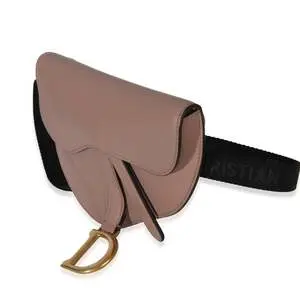 Dior Calfskin Saddle Belt Pouch - Pink