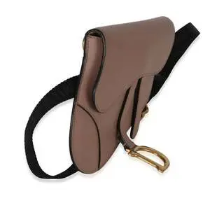Dior Calfskin Saddle Belt Pouch - Pink