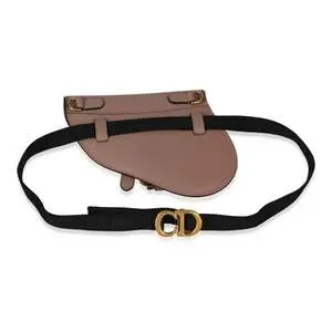 Dior Calfskin Saddle Belt Pouch - Pink