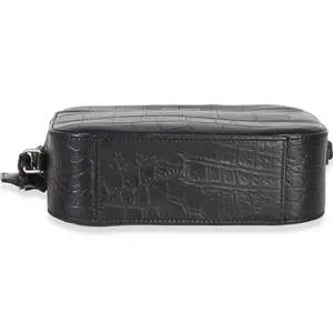 Saint Laurent Calfskin Camera Bag Crocodile Embossed