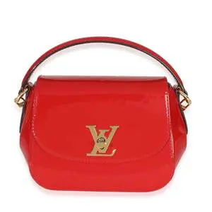 LOUIS VUITTON Monogram Vernis Pasadena Shoulder Bag - Red