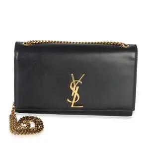 Saint Laurent Grain De Poudre Kate Chain Bag - Black