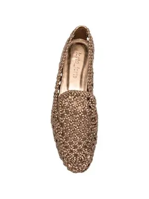 FORTE_FORTE Leather Loafers - Brown
