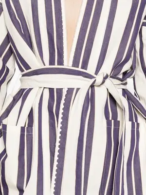 FORTE_FORTE Striped Kimono Jacket - Blue