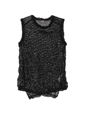 Comme Des Garçons Sleeveless Net Top - Black