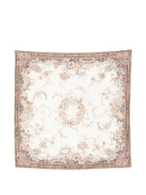 Zimmermann Printed Silk Foulard Beige