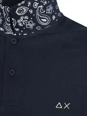 SUN 68 Polo Shirt With Logo - Blue
