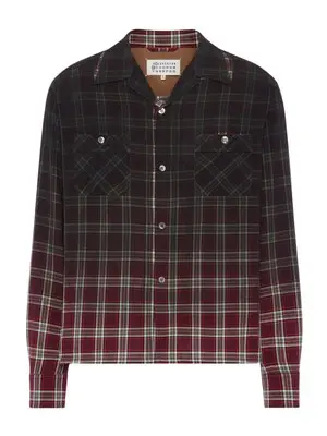 MAISON MARGIELA Checked Shirt With A Faded Effect