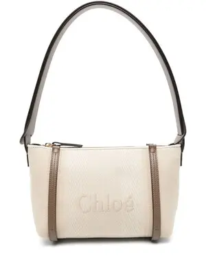 Chloé Carry Canvas Shoulder Bag - Beige