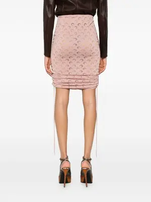 MARINE SERRE Moon Devore Skirt - Pink