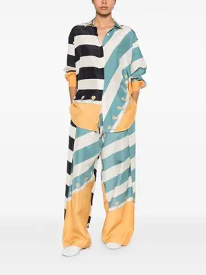 Loewe Striped Silk Shirt - Multi