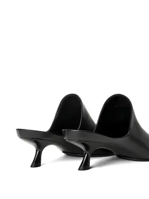 Loewe Emily Leather Mules - Black