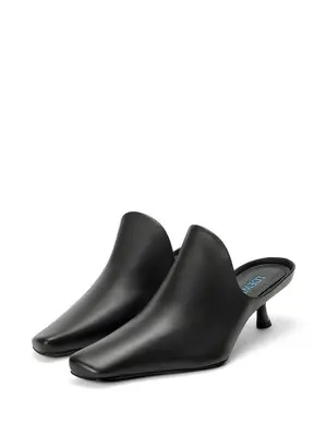 Loewe Emily Leather Mules - Black