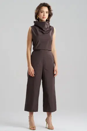 Natori Techno Poplin Cowl Top