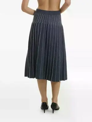 CRUSH COLLECTION Pleated Midi Skirt