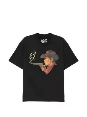 MELT Graphic-print Round Neck T-shirt