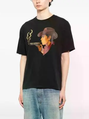 MELT Graphic-print Round Neck T-shirt