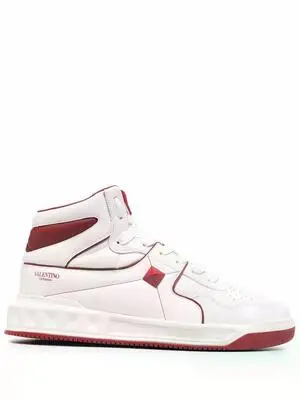 Valentino Garavani One Stud High-top Sneakers - White