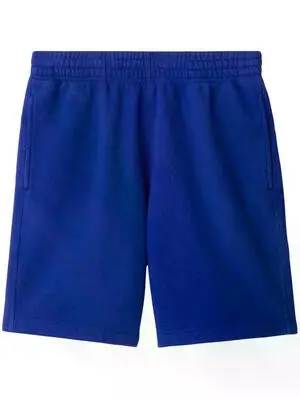 Burberry Equestrian Knight Appliqué Cotton Shorts